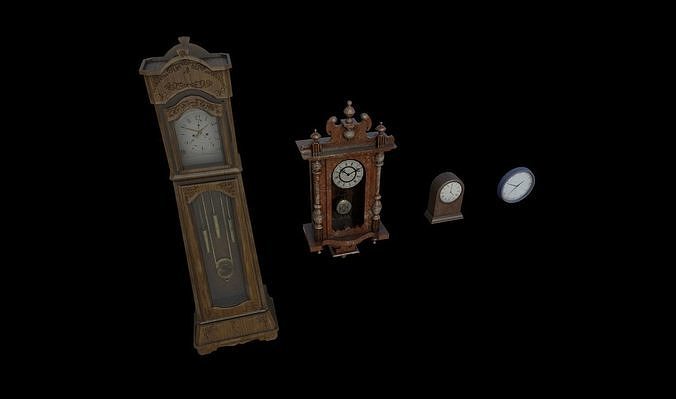 3D model Clocks Pack VR / AR / low-poly | CGTrader