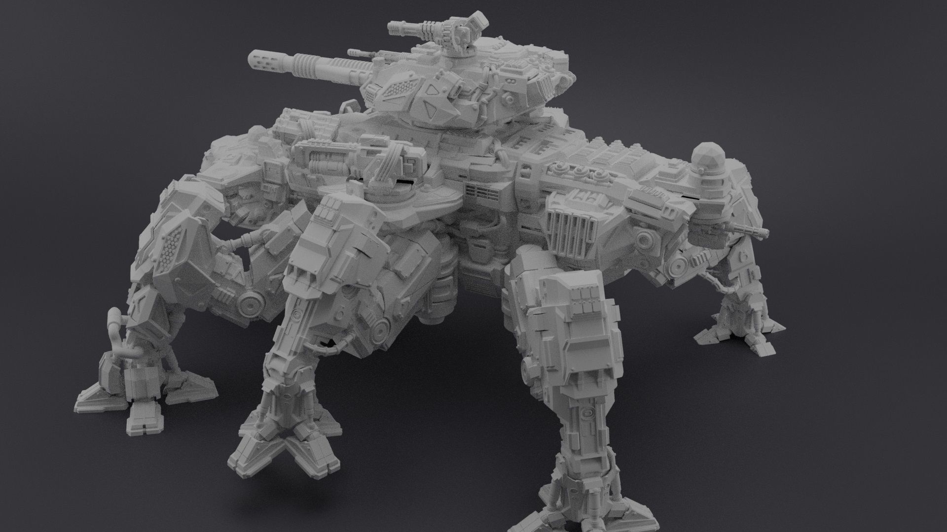 Inyathi Spider Tank 3D model 3D printable | CGTrader