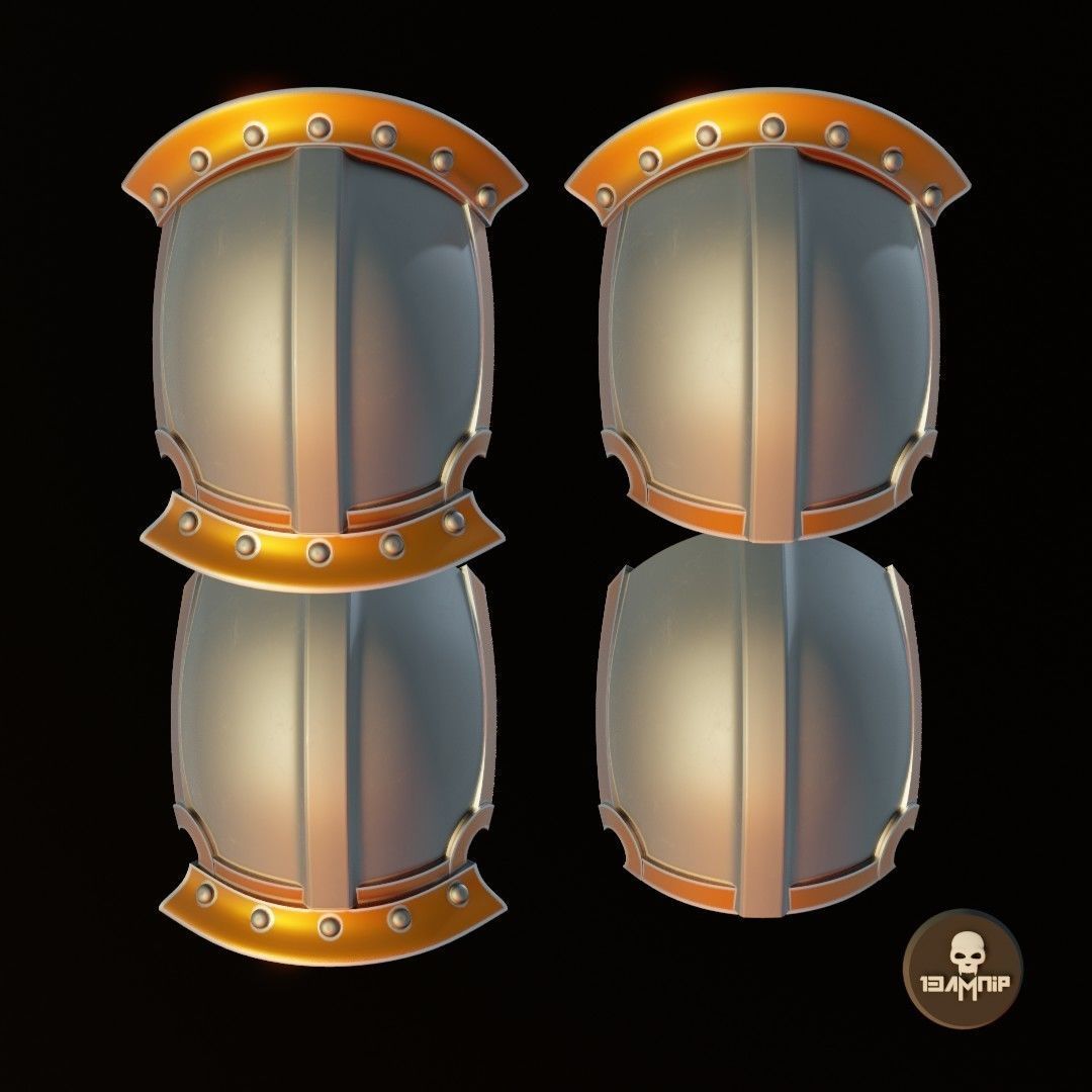 Custom Mandalorian Shoulder armor 3D model 3D printable | CGTrader