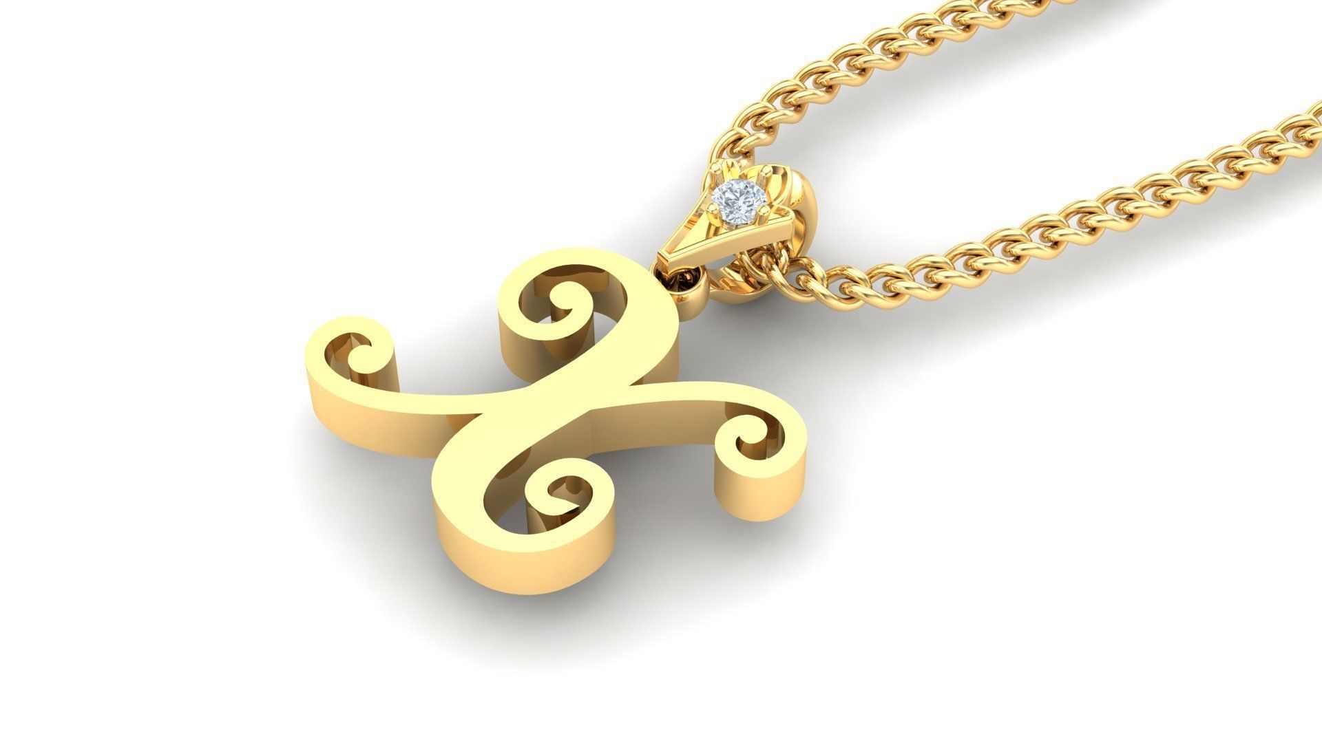 Alphabet Version 3 Letter X 3D model 3D printable | CGTrader