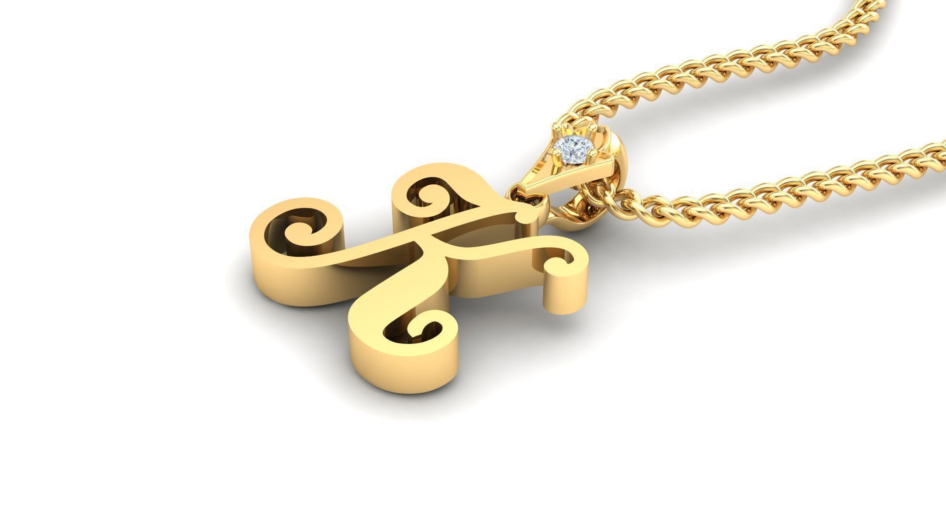 Alphabet Version 3 Letter K 3D model 3D printable | CGTrader