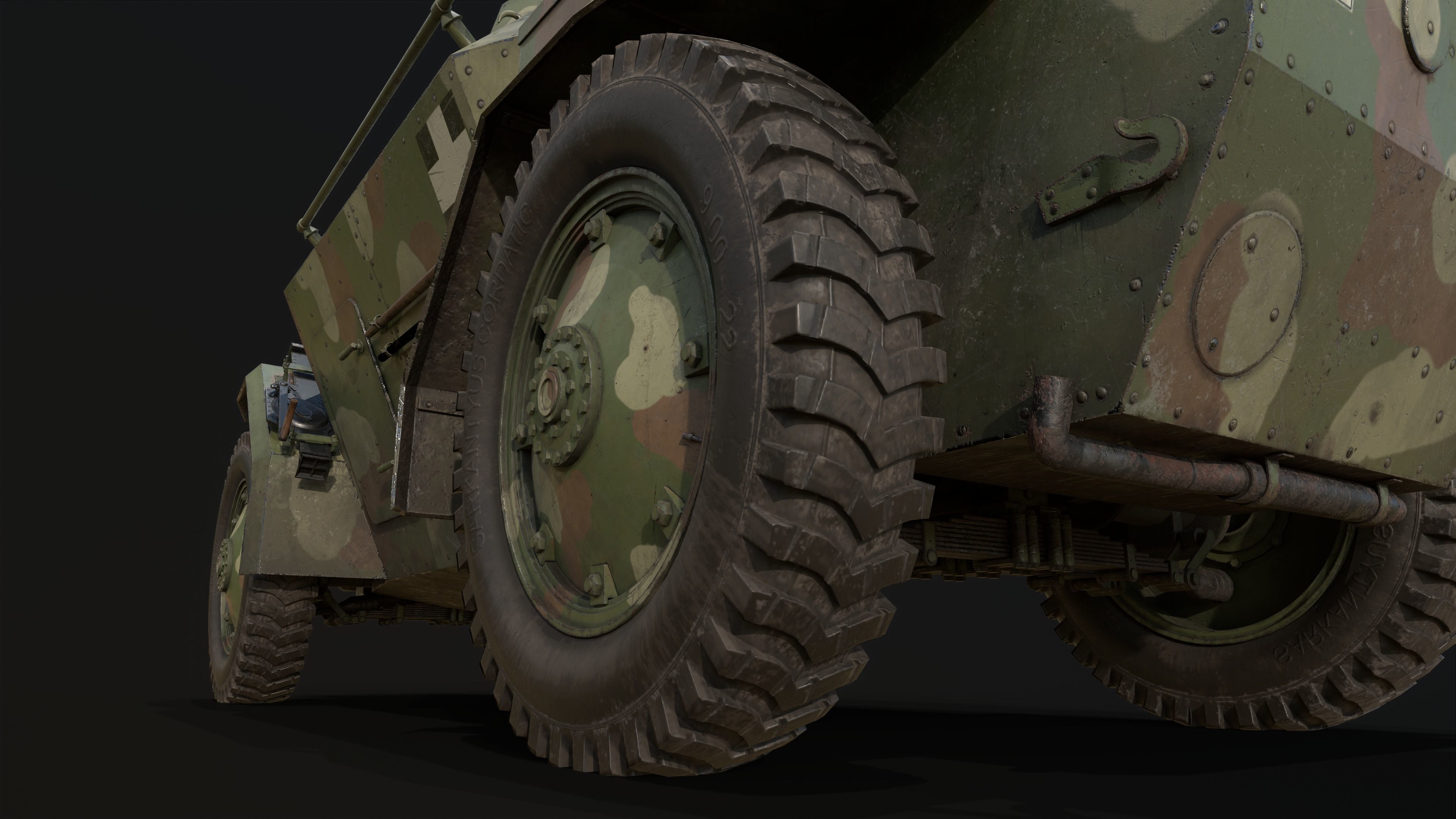 3D model 39M Csaba Armoured Car low poly VR / AR / low-poly | CGTrader