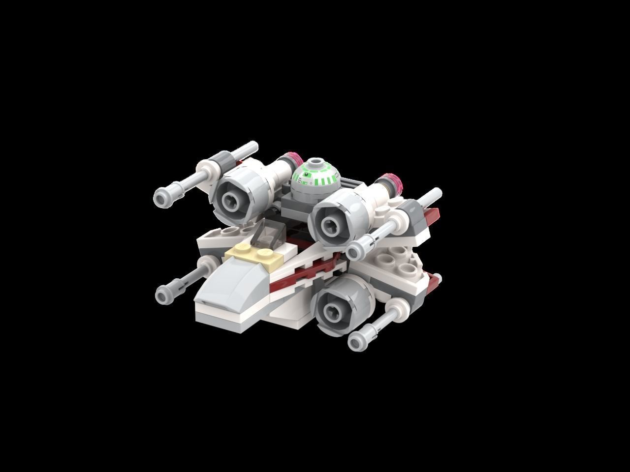 LEGO STAR WARS X-WING FIGHTER MICROFIGHTER 75032 3D model | CGTrader