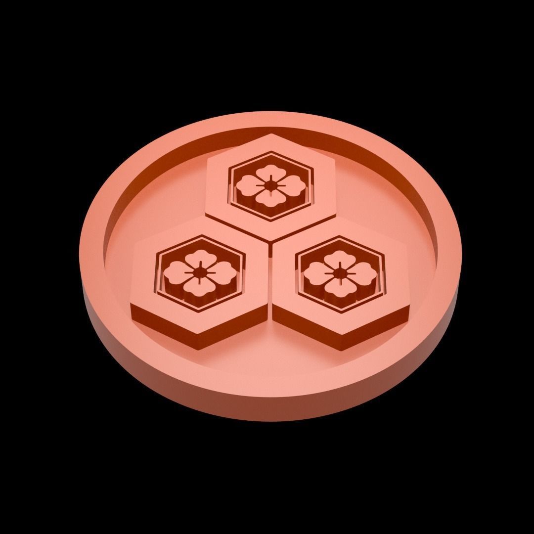 AZAI Kamon - Samurai Clan Crest 3D model | CGTrader