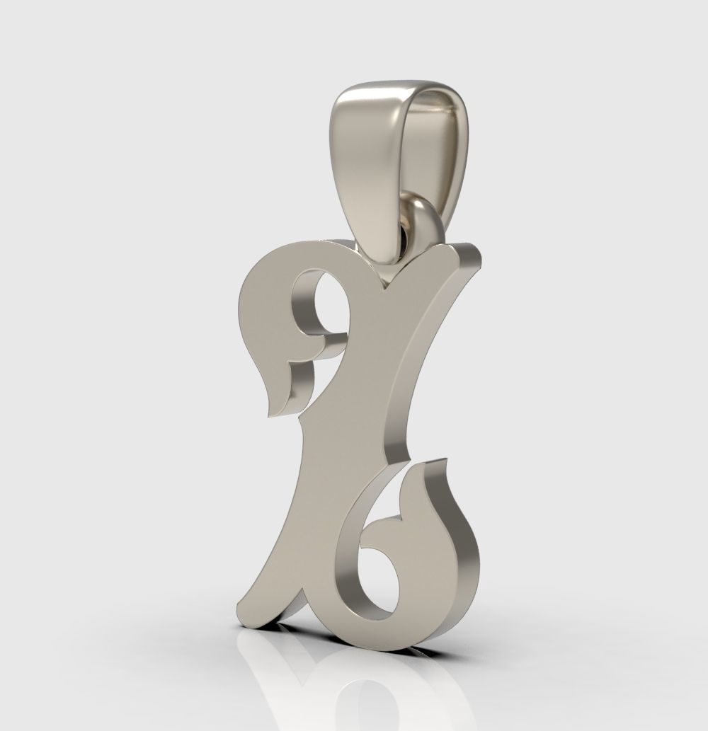 Alphabet Latin Z 3D model 3D printable | CGTrader