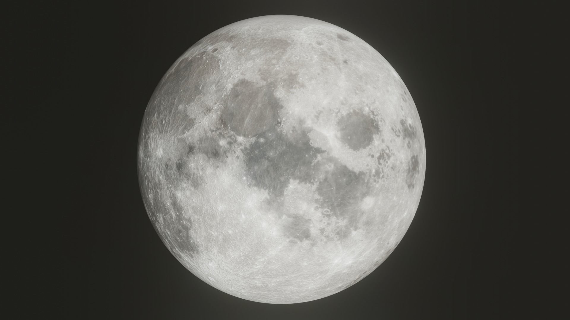 3D model Lunar Sphere A Realistic 3D Model of the Moon VR / AR / low ...