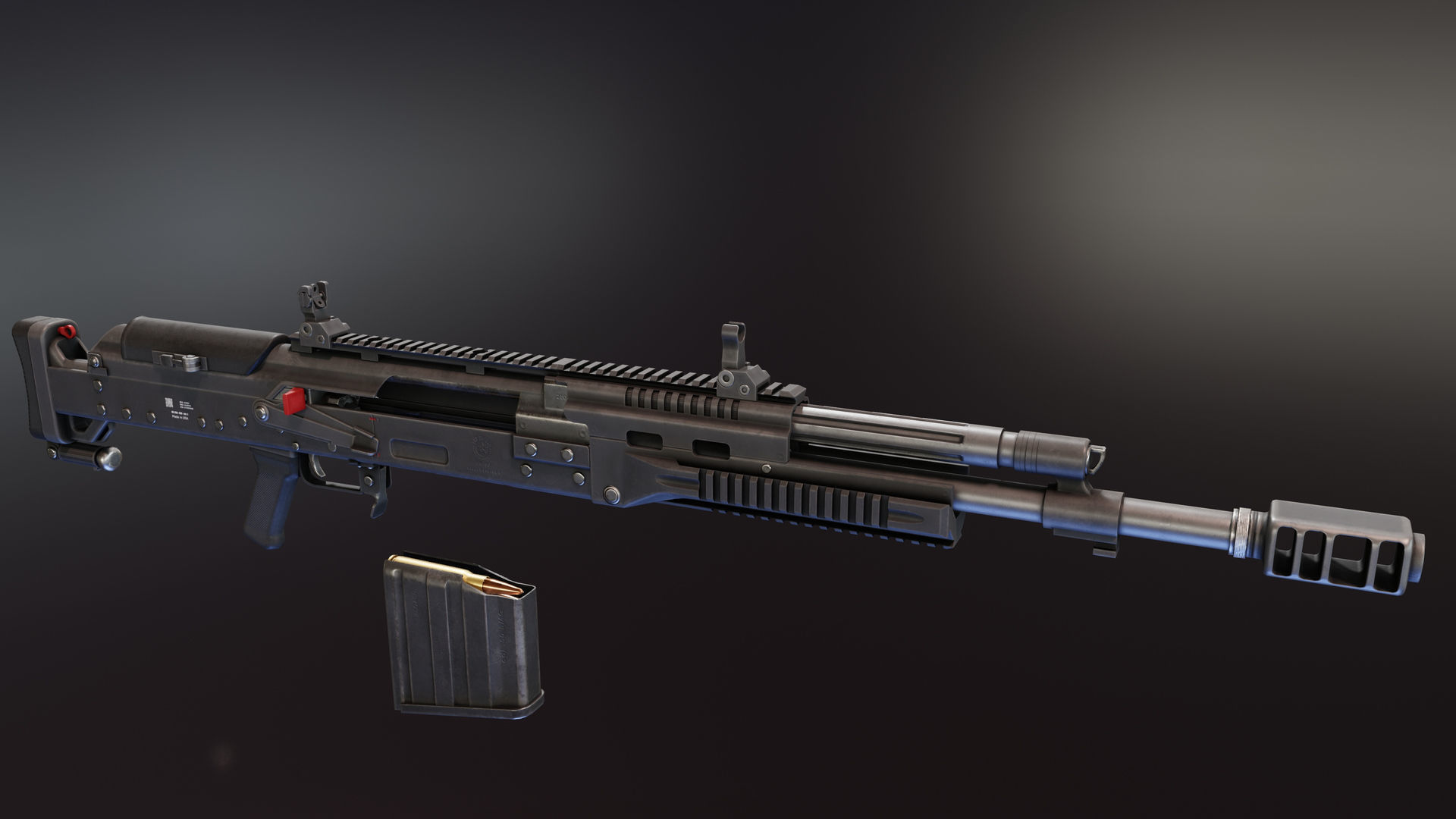 3D model AK-50 anti-materiel rifle VR / AR / low-poly | CGTrader