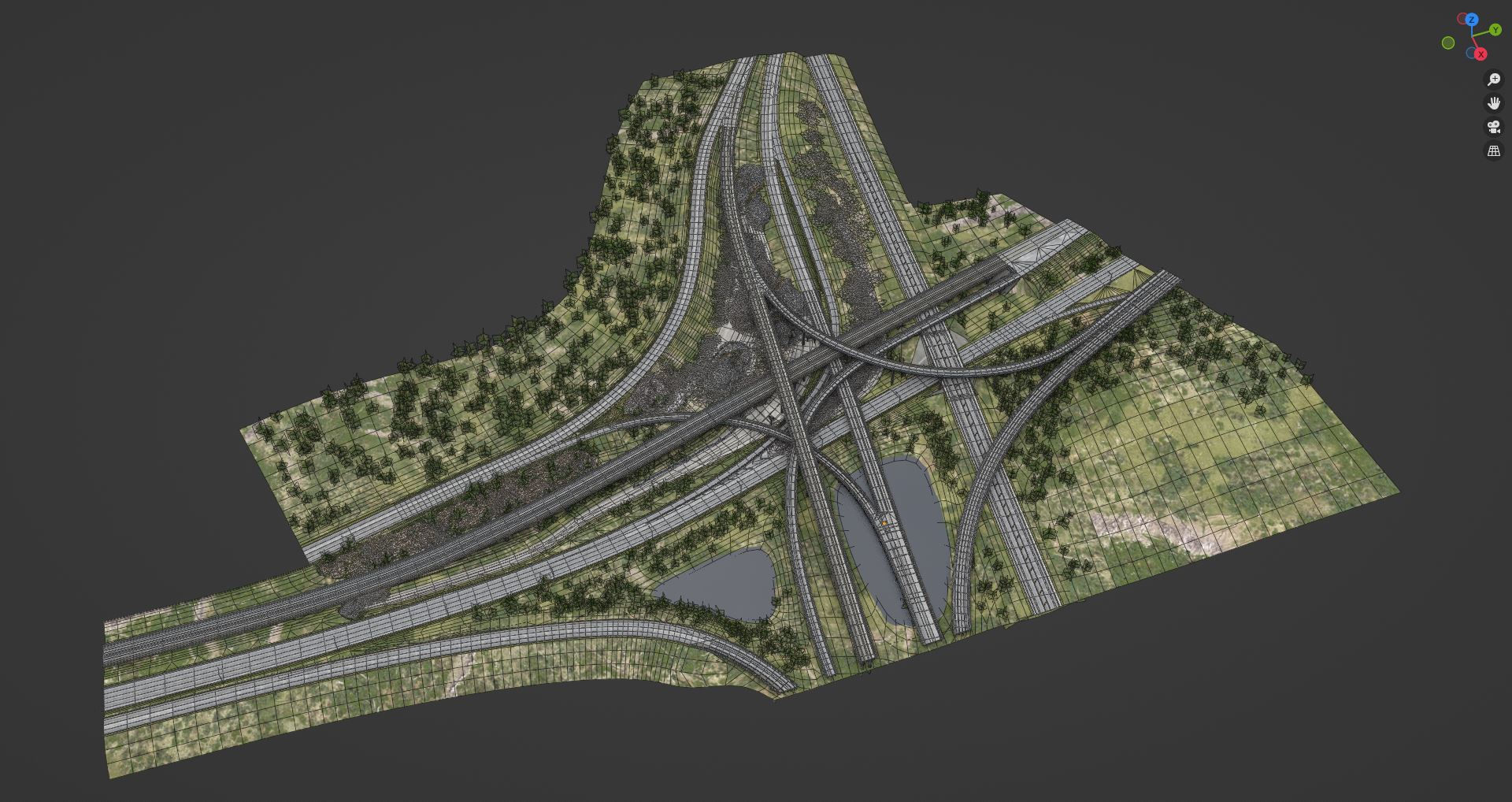 3D model I-95 Highway Interstate Miami Florida VR / AR / low-poly ...