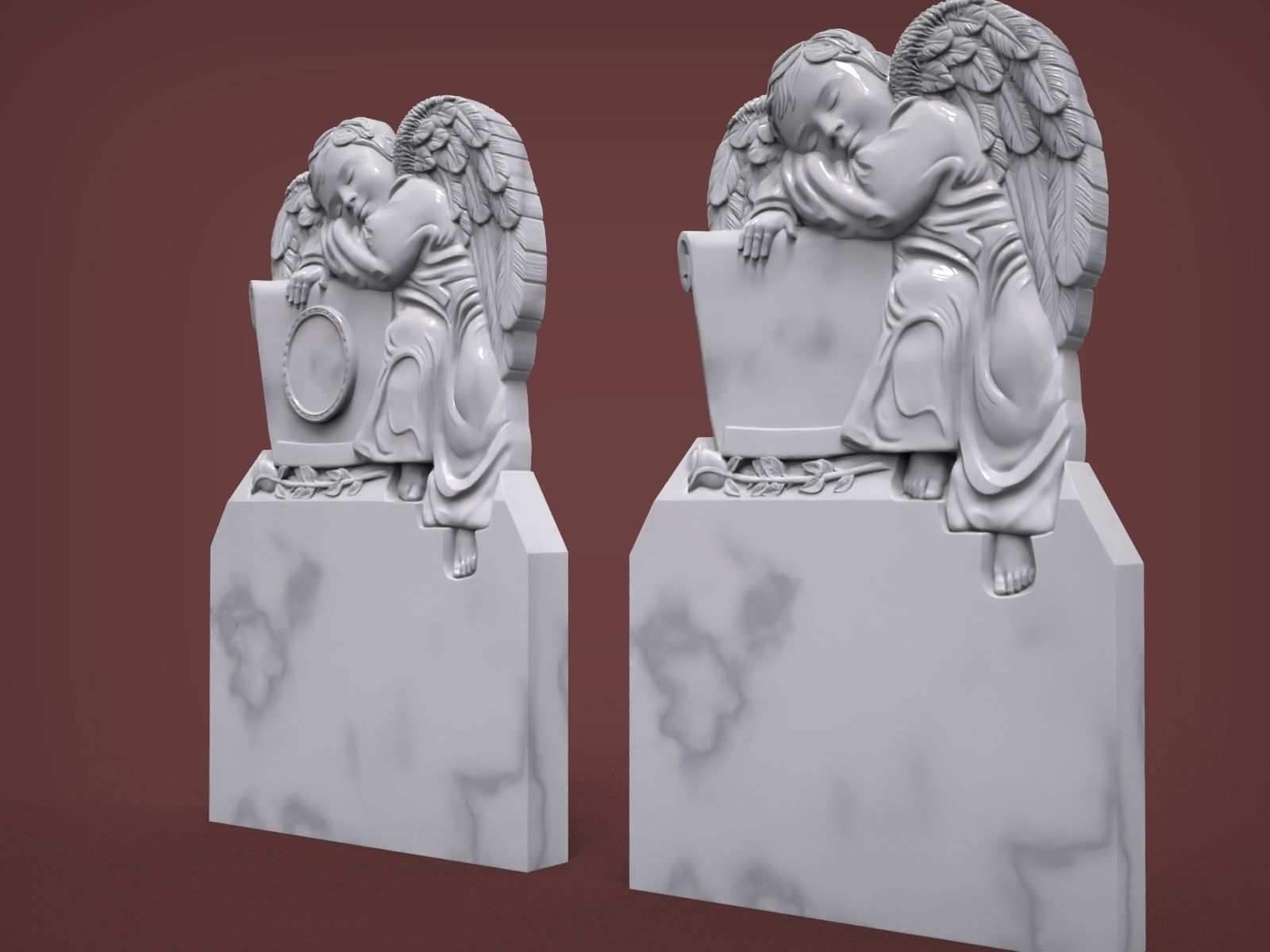 Baby Angel Monument 3D model 3D printable | CGTrader