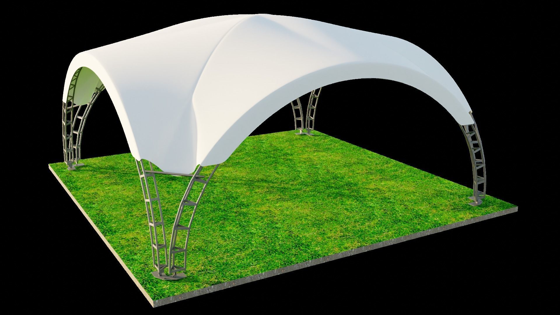 ARCH TENT dune 3D model | CGTrader
