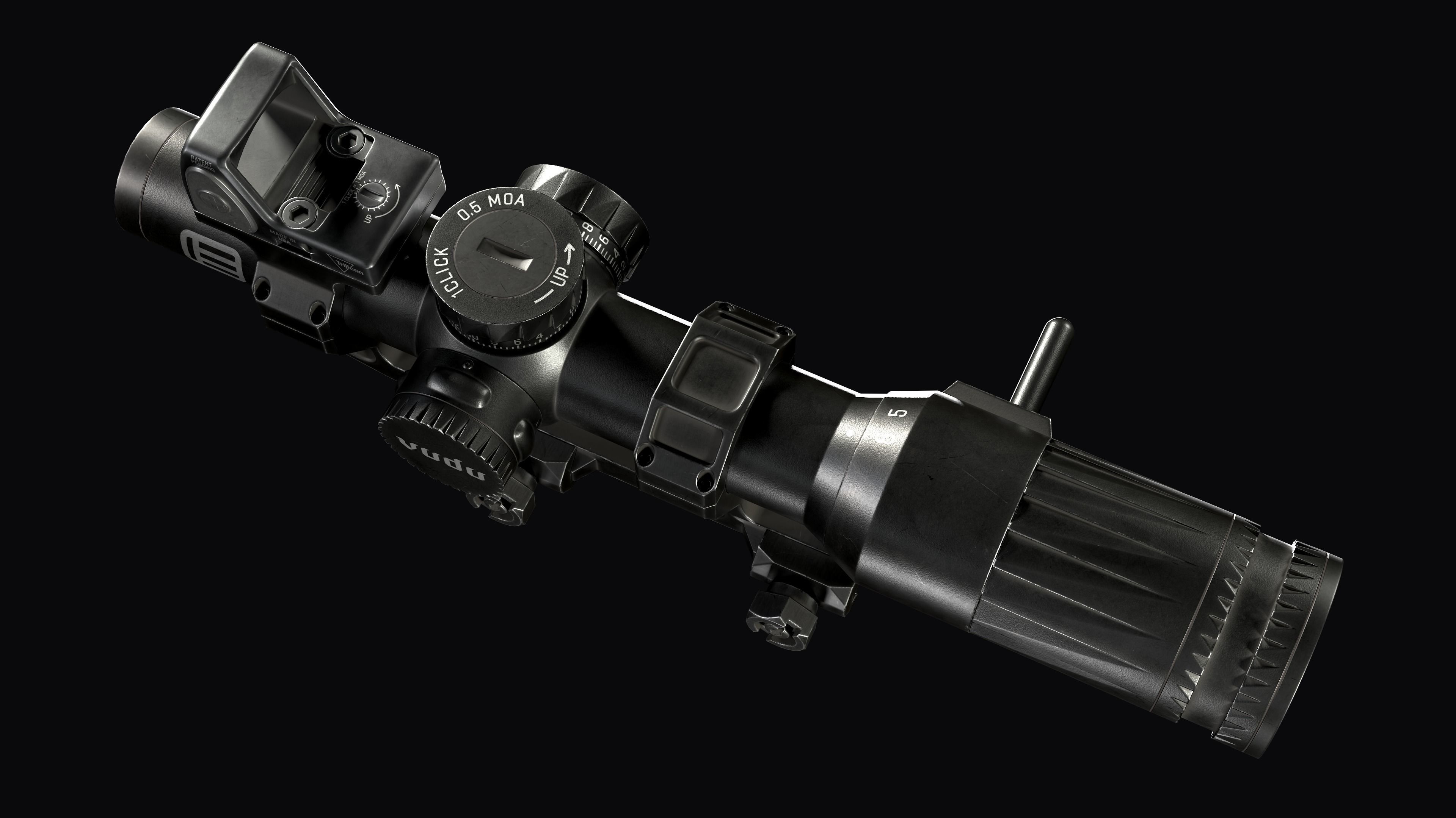 EOTech Variable Optic with TRIJICON RMR red dot sight 3D Model ...