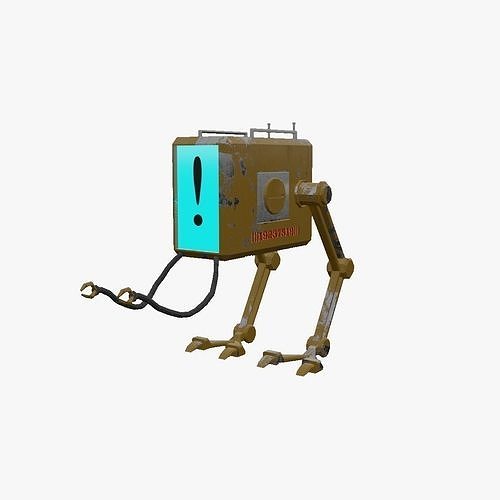 3D model mini search robot VR / AR / low-poly | CGTrader
