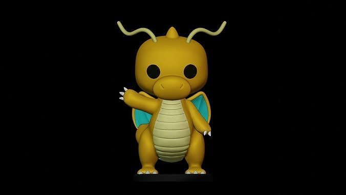 Dragonite Funko Pop Pokemon 3D model 3D printable | CGTrader