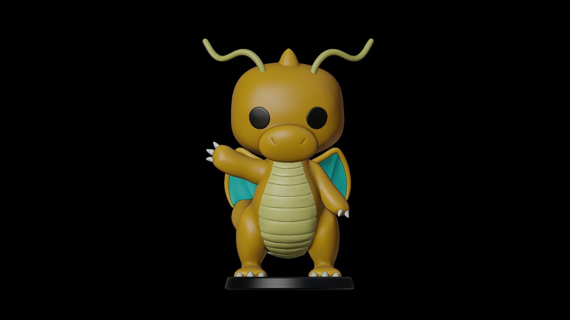 Dragonite Funko Pop Pokemon 3D model 3D printable | CGTrader