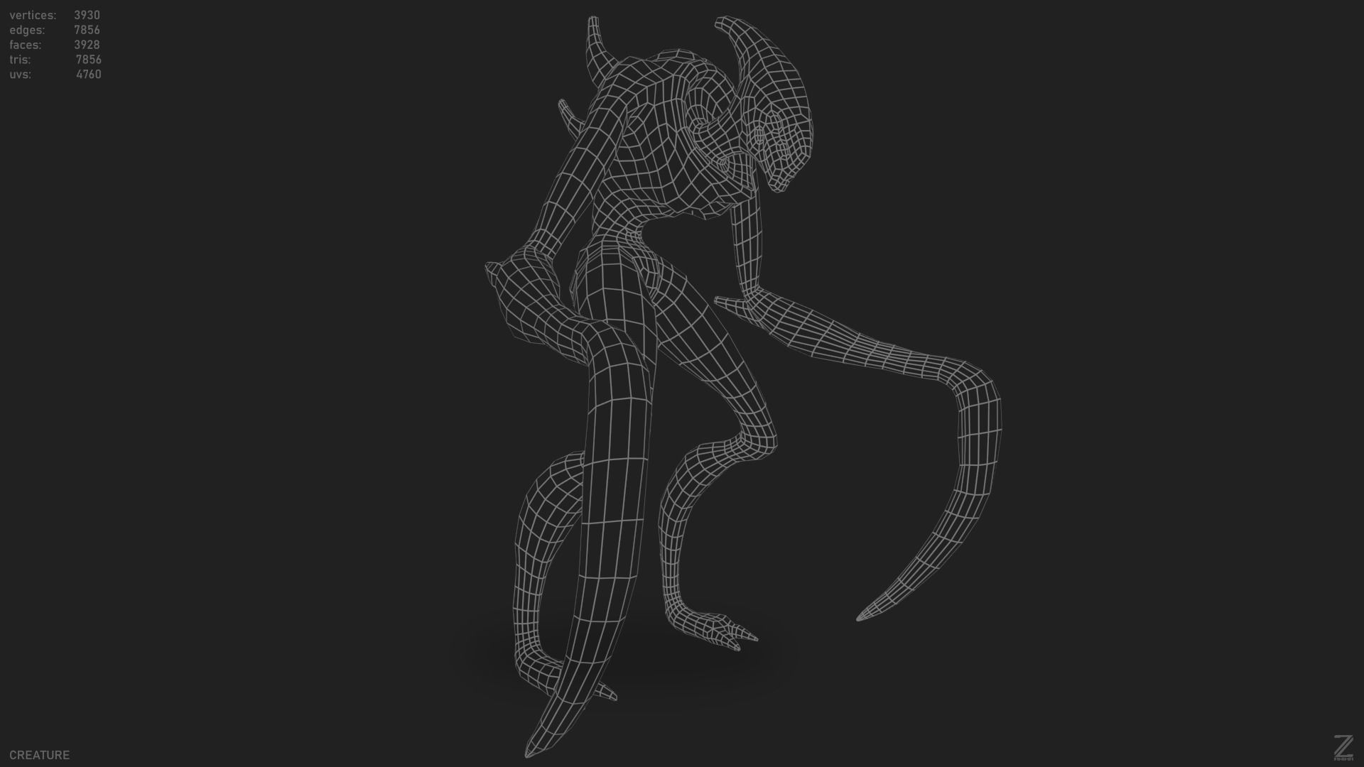 3D model Creature VR / AR / low-poly | CGTrader