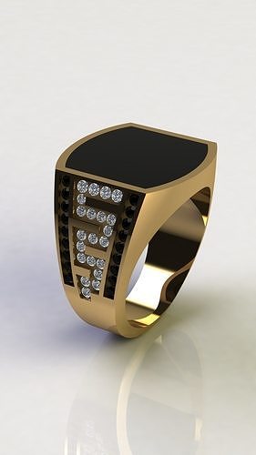 ring men 3D model 3D printable | CGTrader