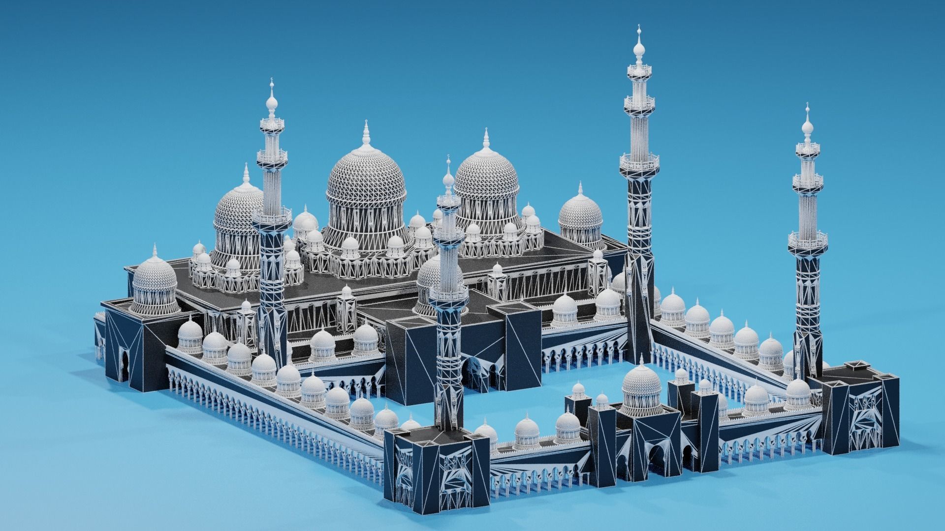 Sheikh Zayed Mosque Abu Dhabi UAE 3D model | CGTrader