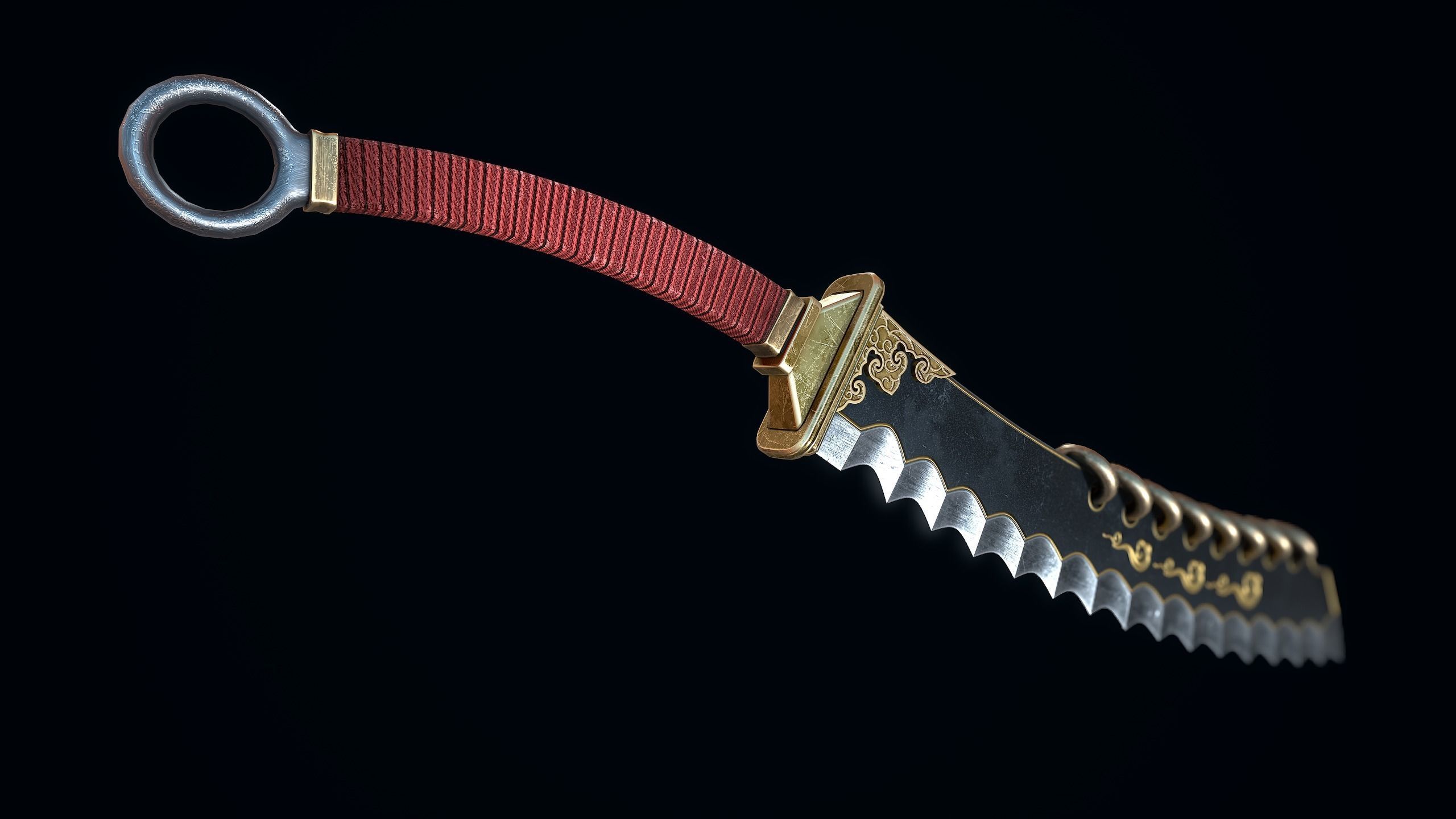 3D model Jagged Dao Sword VR / AR / low-poly | CGTrader