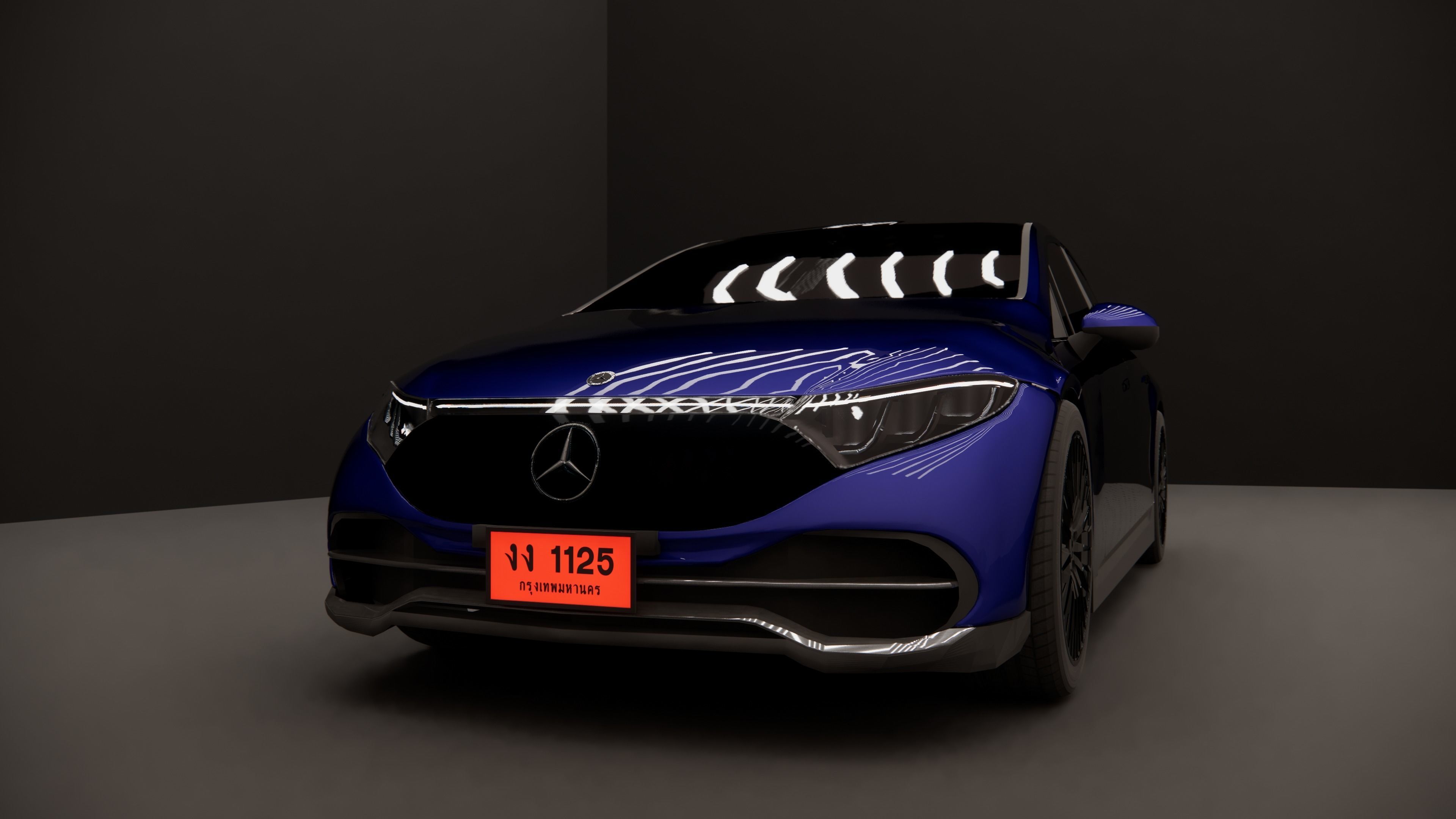 Mercedes Benz EQS 2021 Exterior modeling free 3D model | CGTrader