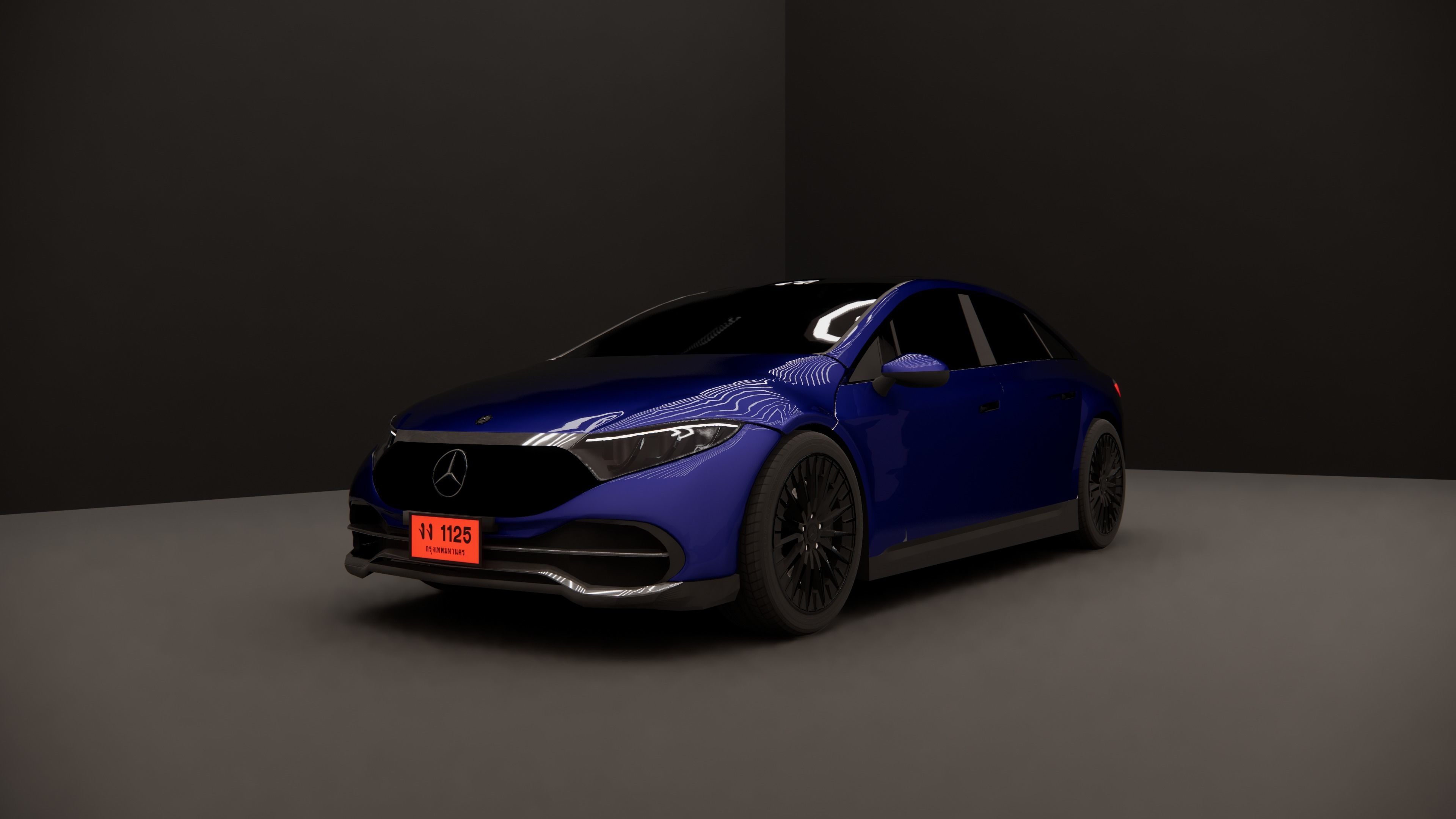Mercedes Benz EQS 2021 Exterior modeling free 3D model | CGTrader