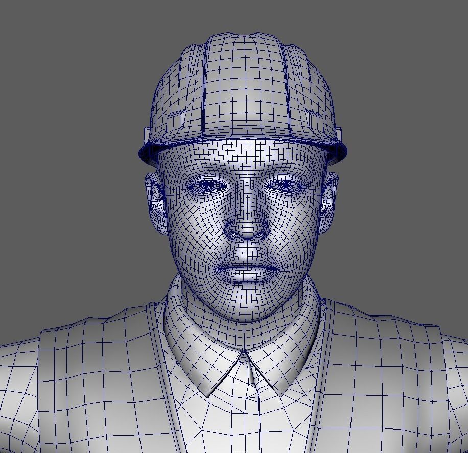 3D model Worker Character Rigged Animated VR / AR / low-poly | CGTrader