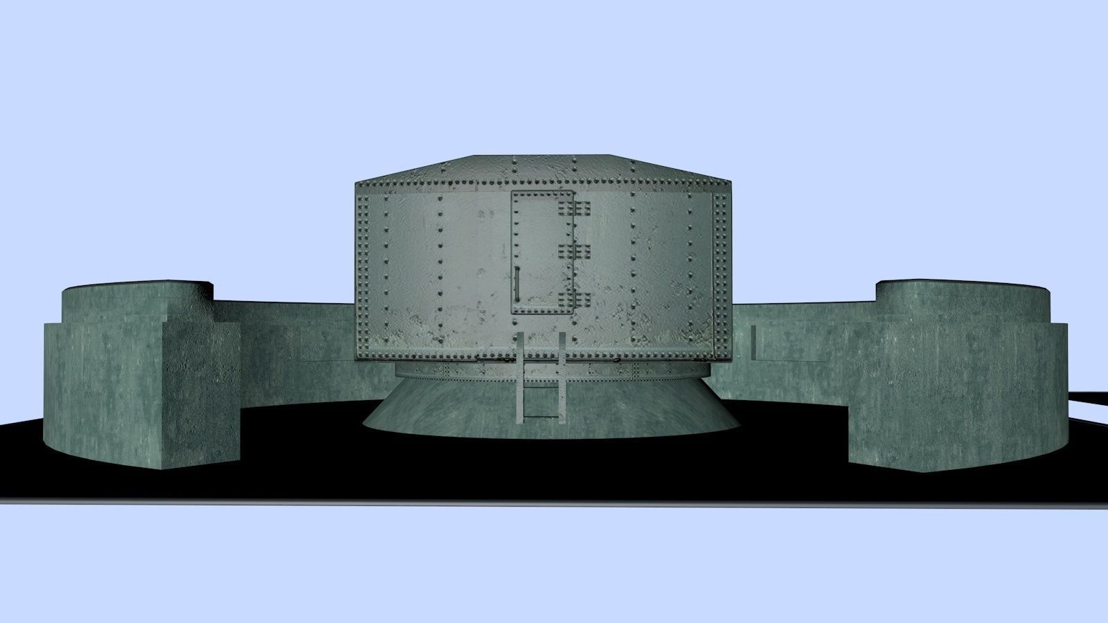 Gun emplacement 3D model | CGTrader
