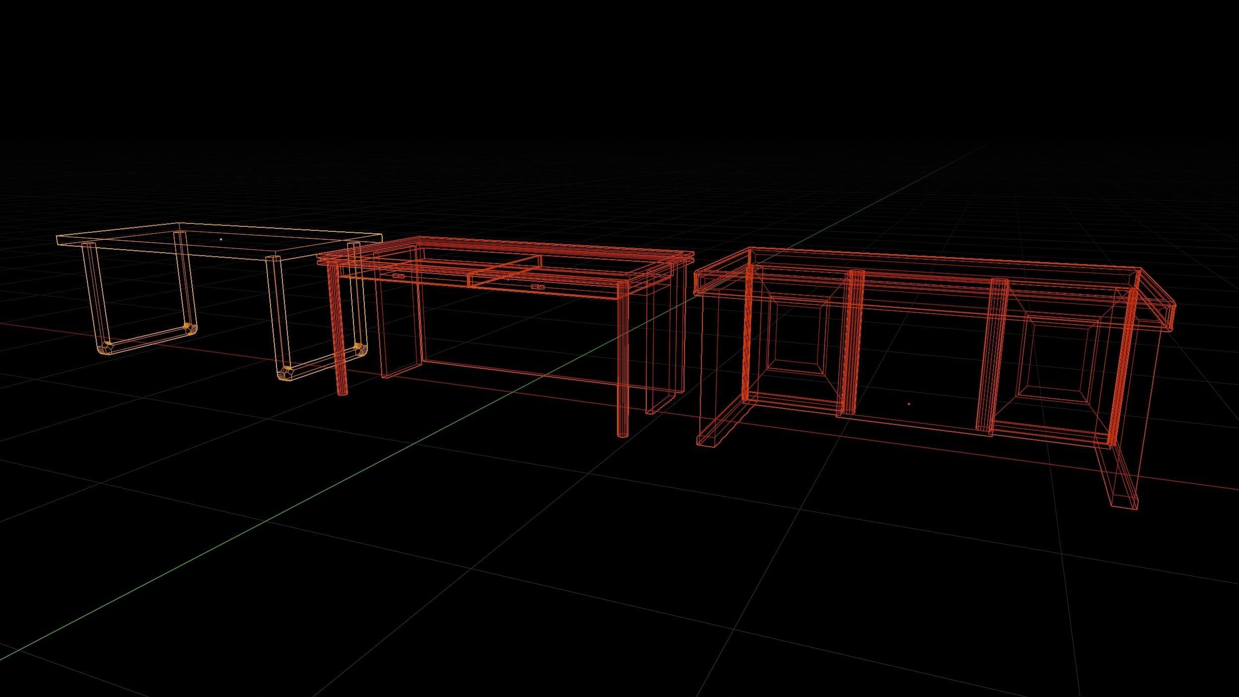 3D model Desks office tables low-poly 3d model VR / AR / low-poly | CGTrader