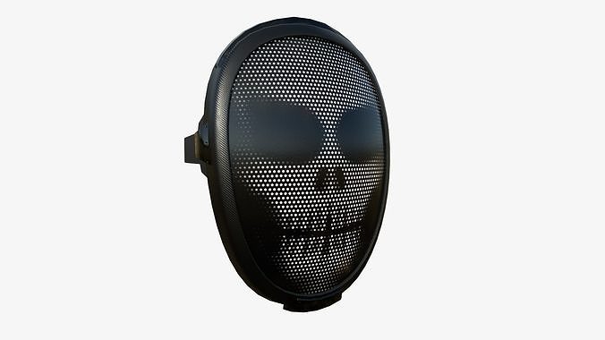 3D model LED Screen Mask - A09 Skull - Character Design VR / AR / low ...