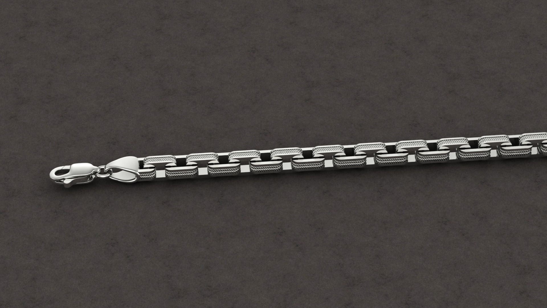 Chain Bracelet 3D model 3D printable | CGTrader