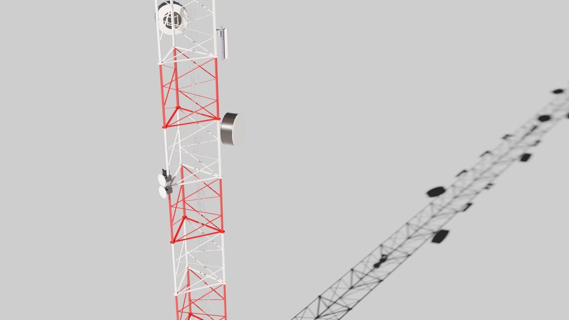 3D model Radio Tower Antenna 03 VR / AR / low-poly | CGTrader
