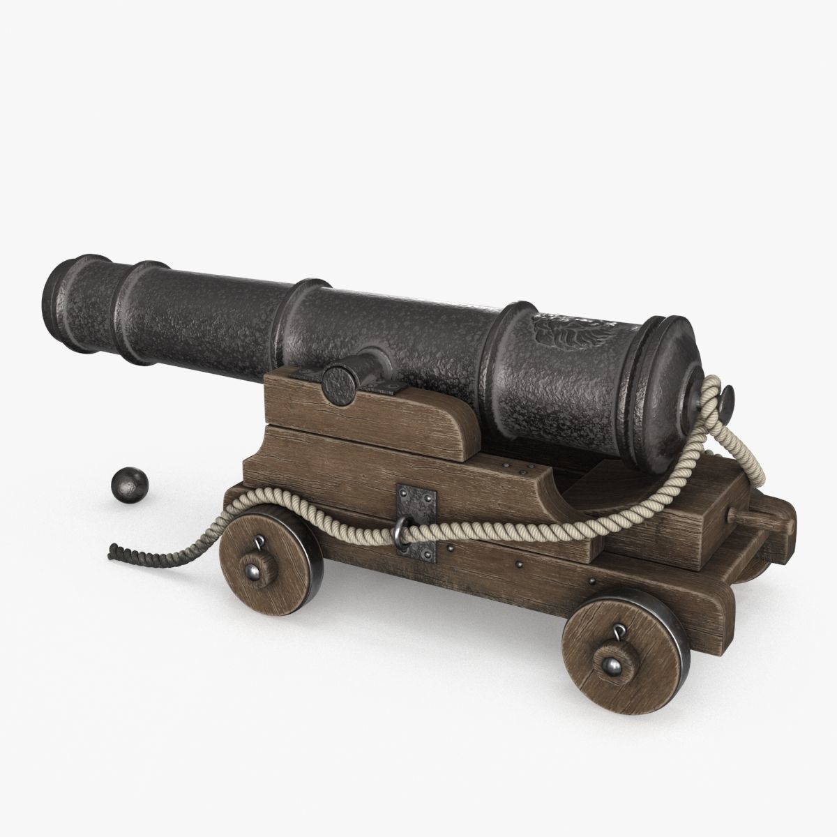 3D model Vintage Cannon Mortar VR / AR / low-poly | CGTrader