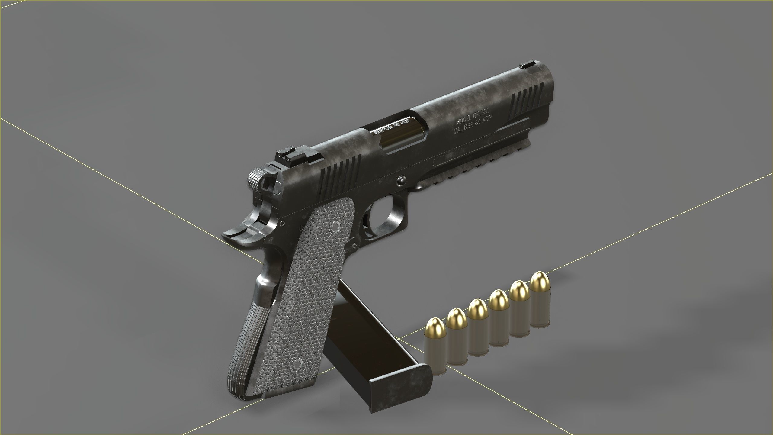 3D model Colt 1911 45 ACP with RMR VR / AR / low-poly | CGTrader