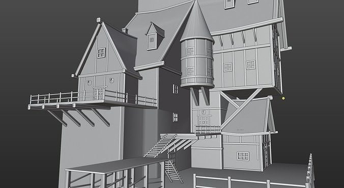 Fantasy medieval house 3D model | CGTrader