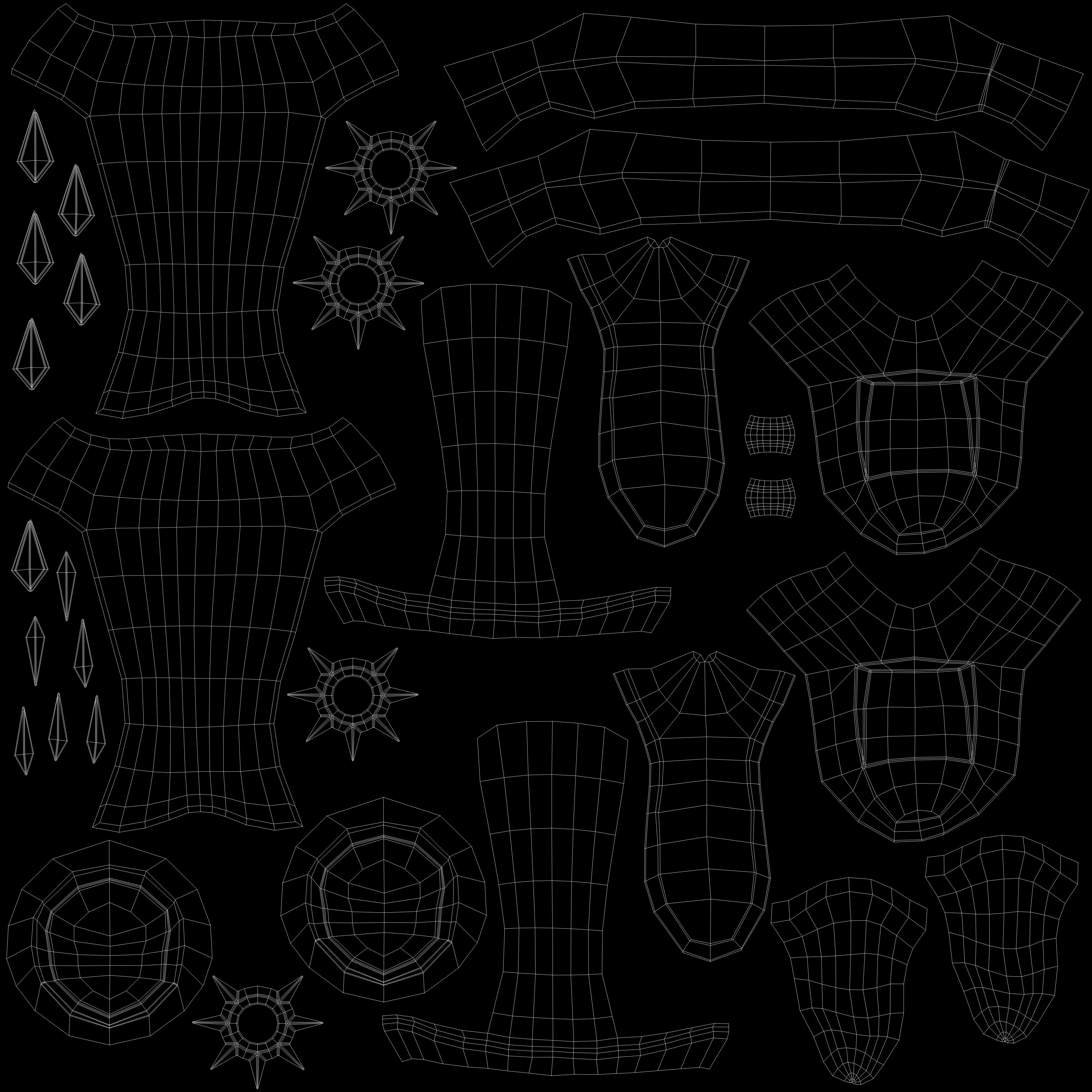 3D model Tank leg armor female lowpoly game asset VR / AR / low-poly ...