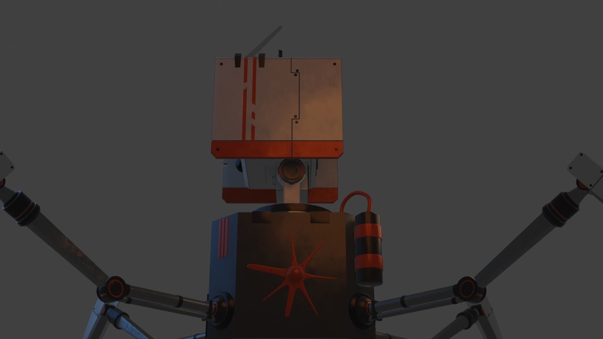 Sci fi Mech Companion Robot 3D model animated rigged | CGTrader