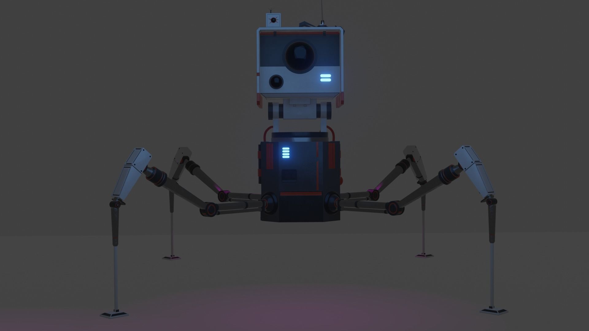 Sci fi Mech Companion Robot 3D model animated rigged | CGTrader