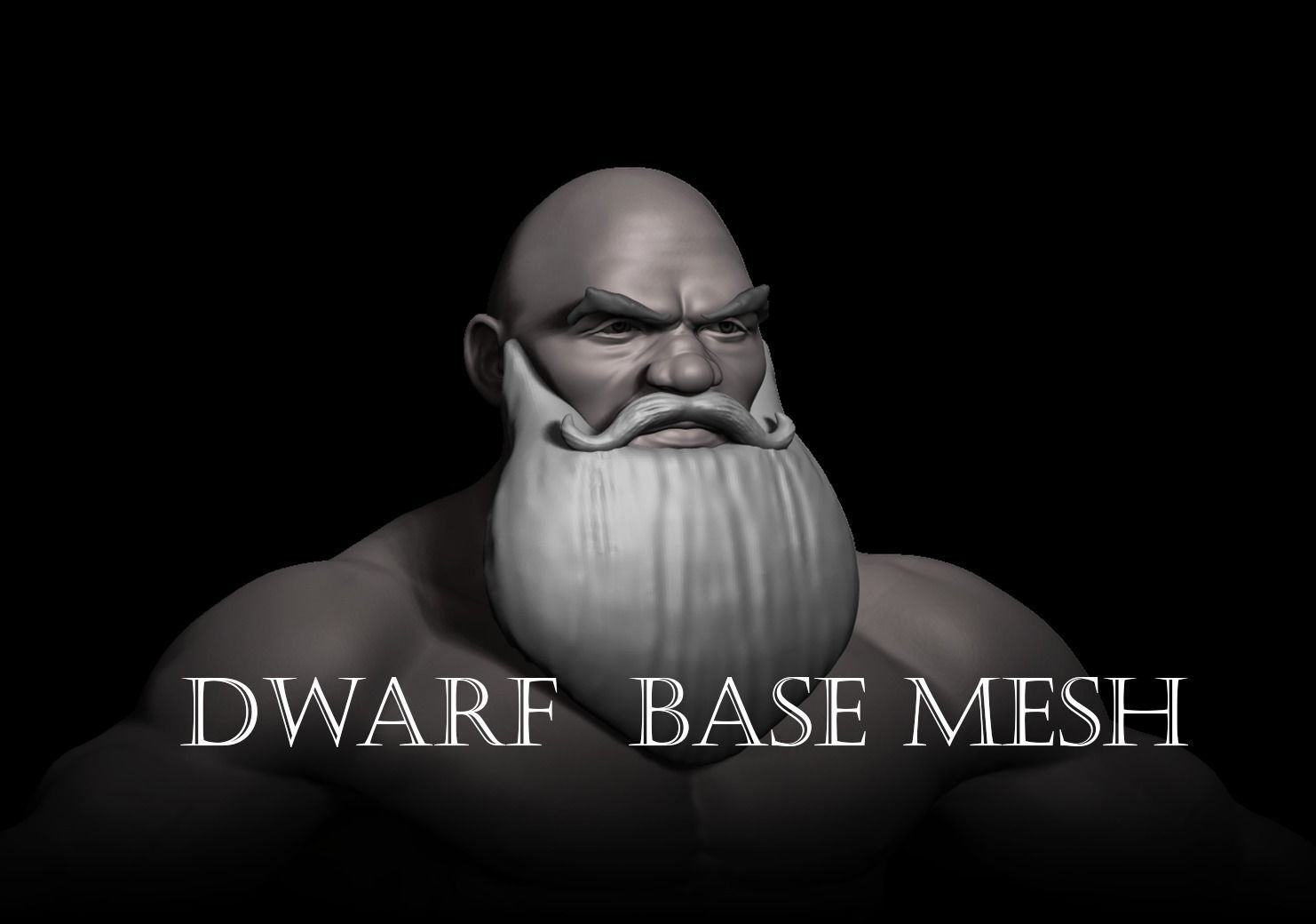 3D model DWARF-BASE MESH VR / AR / low-poly | CGTrader