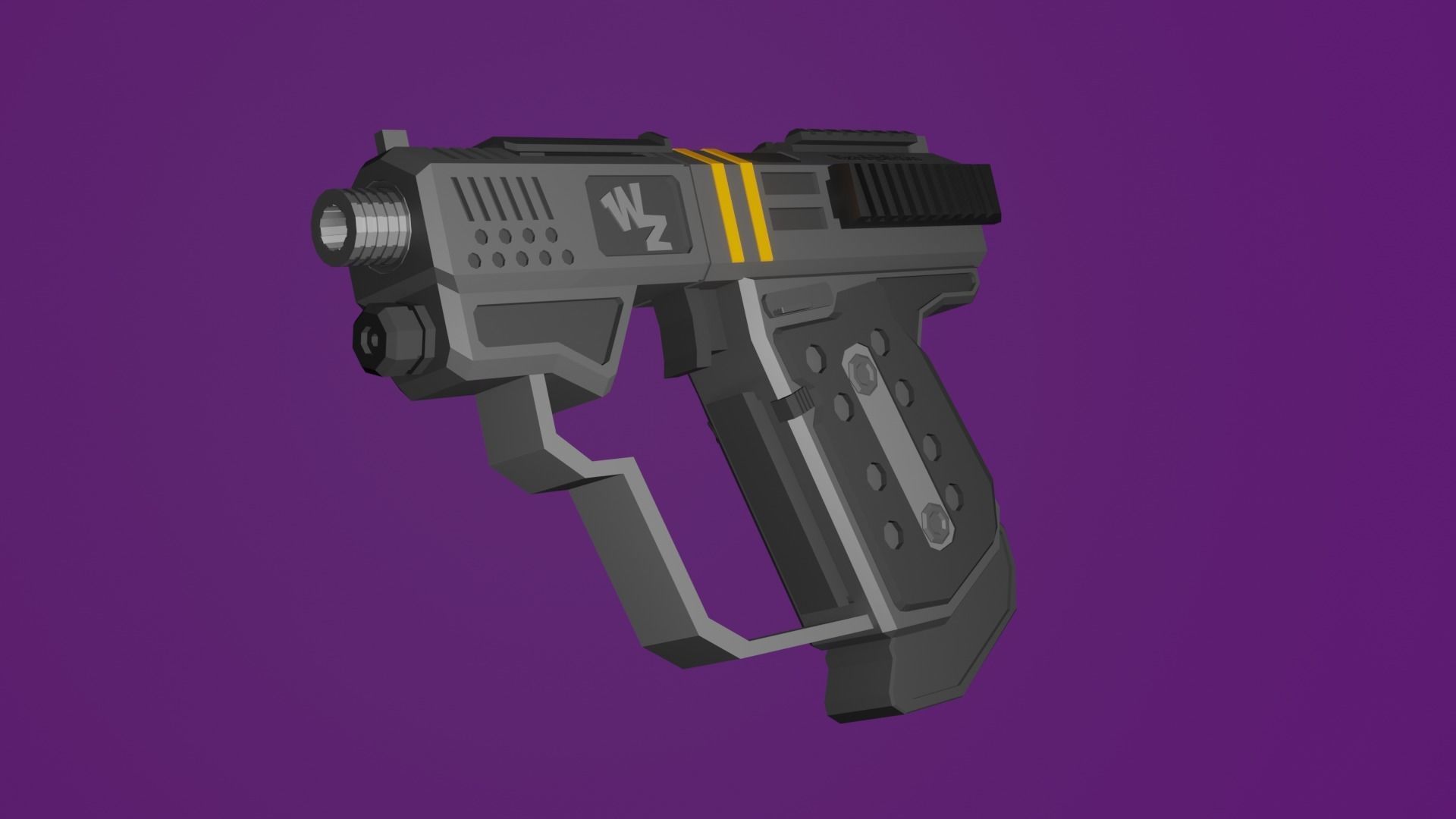 3D model Futuristic Pocket Pistol VR / AR / low-poly | CGTrader