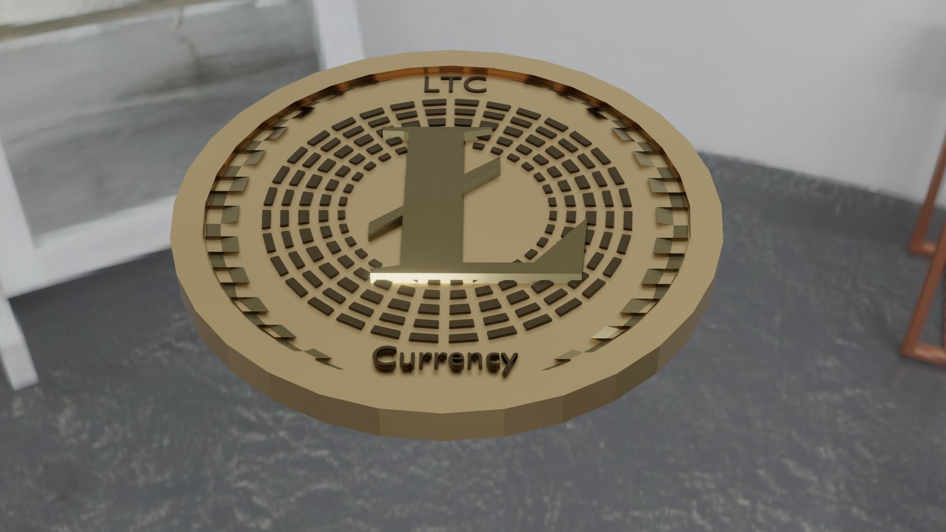 LTC Currency 3D model | CGTrader
