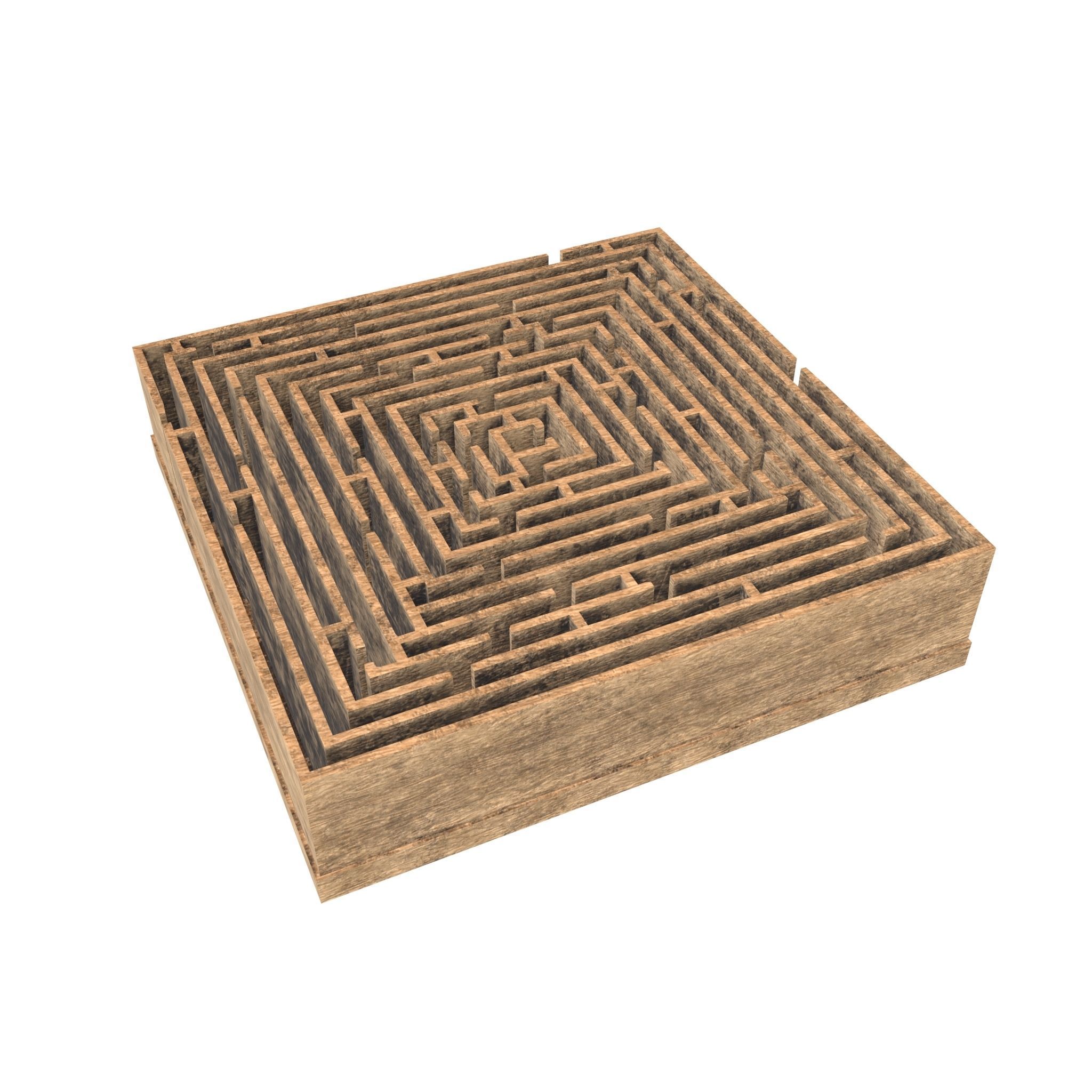 3D model Square Labyrinth v1 003 VR / AR / low-poly | CGTrader