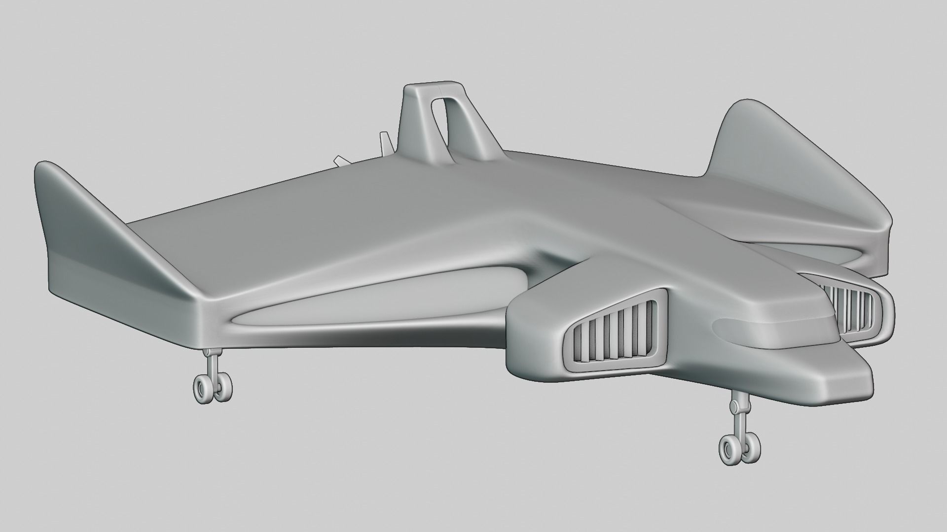 Sci Fi Plane - Aircraft 3D model | CGTrader