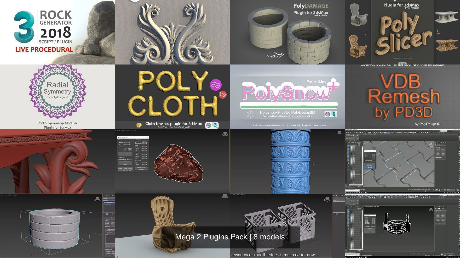 3D Model Collection Mega 2 Plugins Pack VR / AR / low-poly | CGTrader