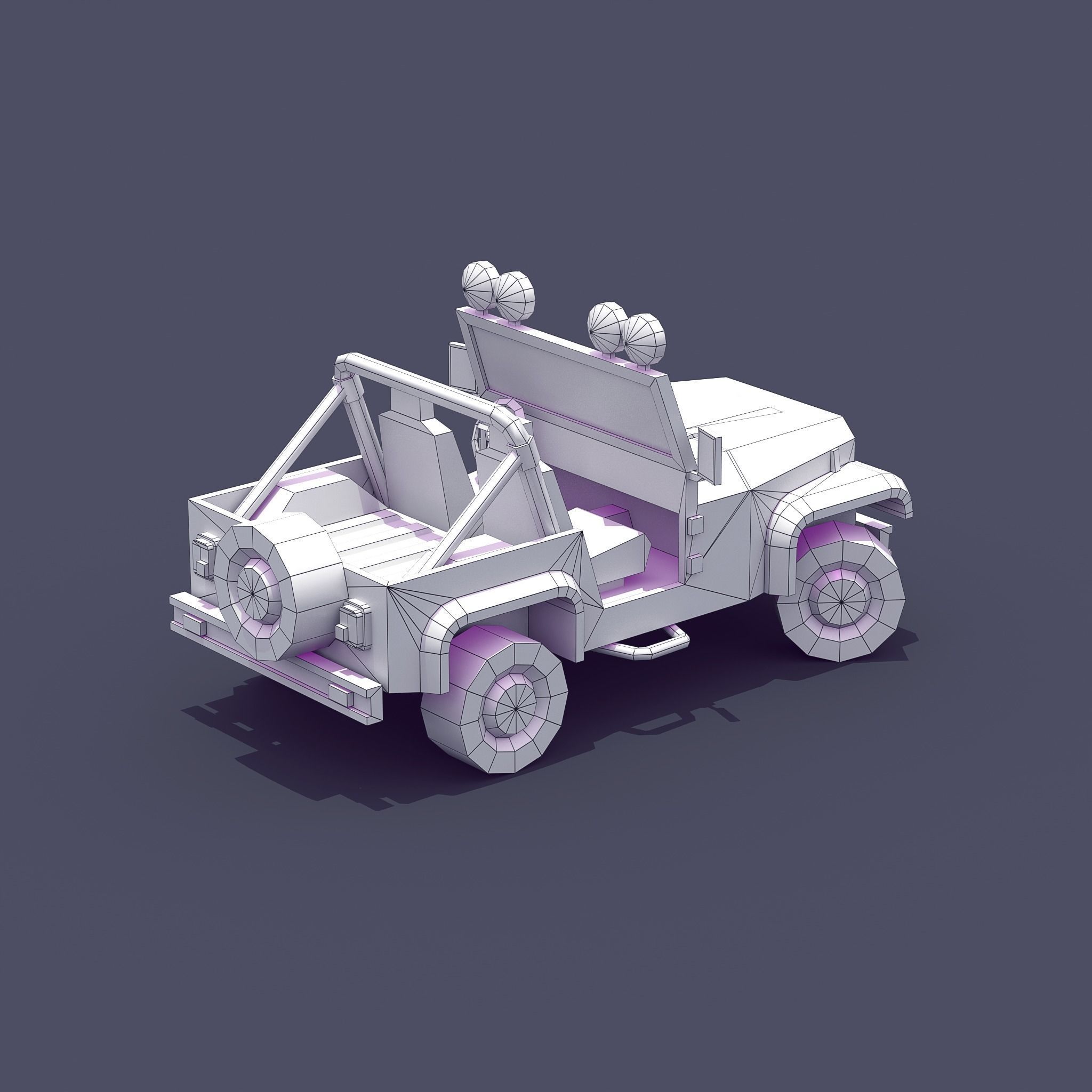 3D model Jeep 4x4 VR / AR / low-poly | CGTrader