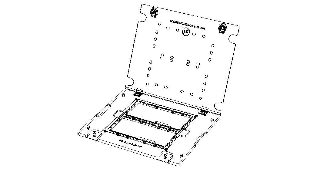 Standard Aluminium PCB Router Fixture 3D model rigged | CGTrader