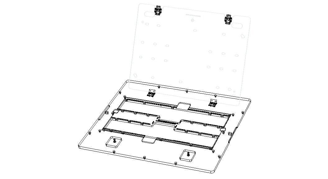 Standard Aluminium PCB Router Fixture 3D model rigged | CGTrader