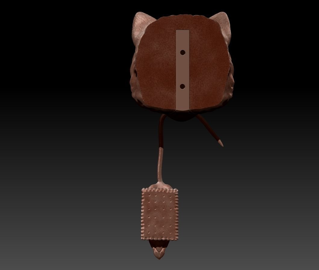 Cat Door Knocker 3D model 3D printable | CGTrader