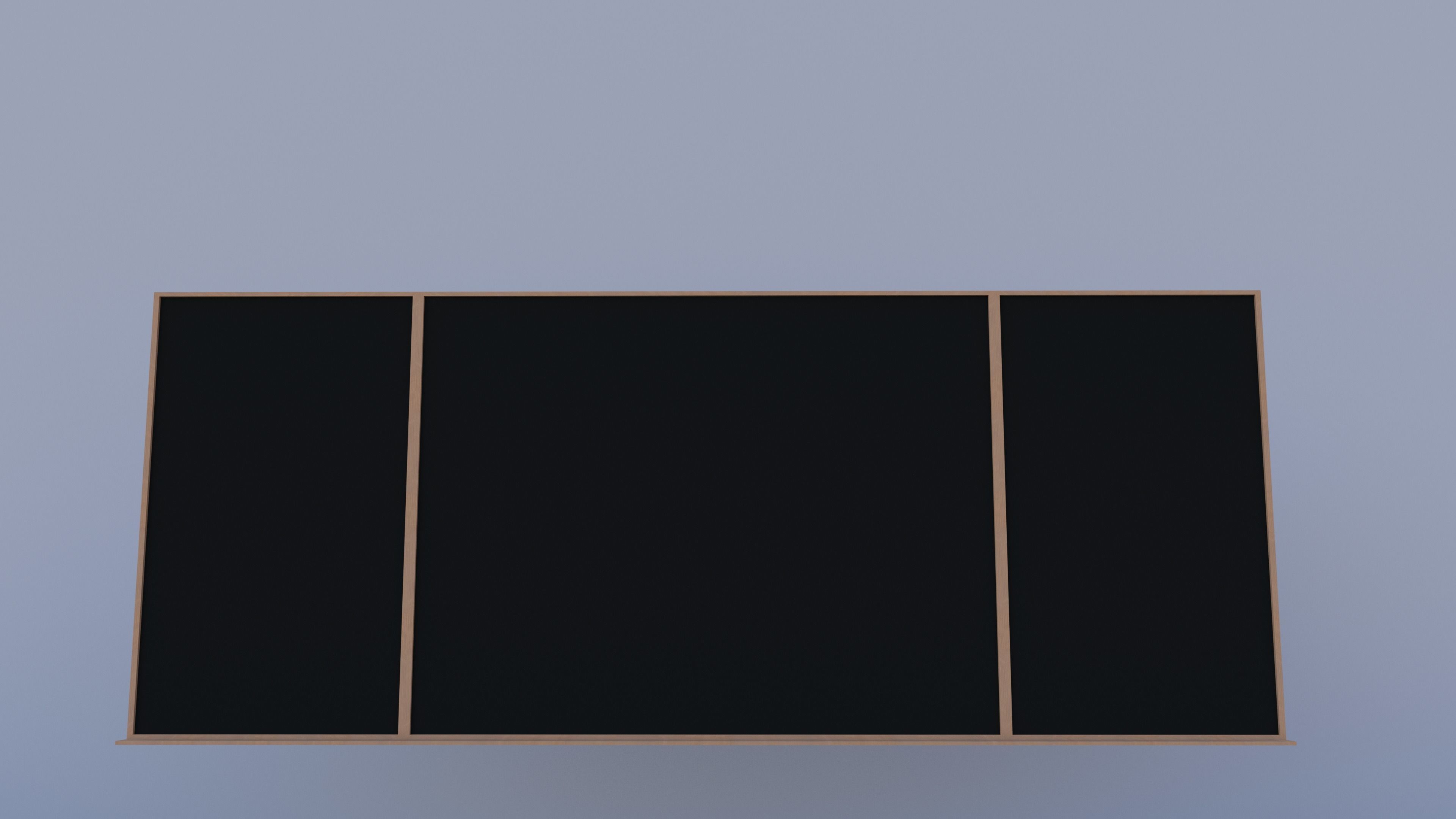 Simple School Blackboard free 3D model rigged | CGTrader