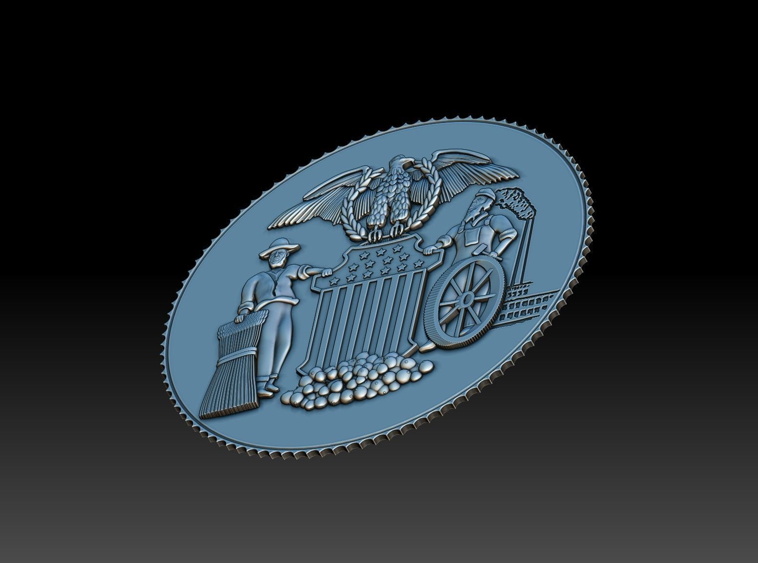 Cortland Seal 3D model 3D printable | CGTrader