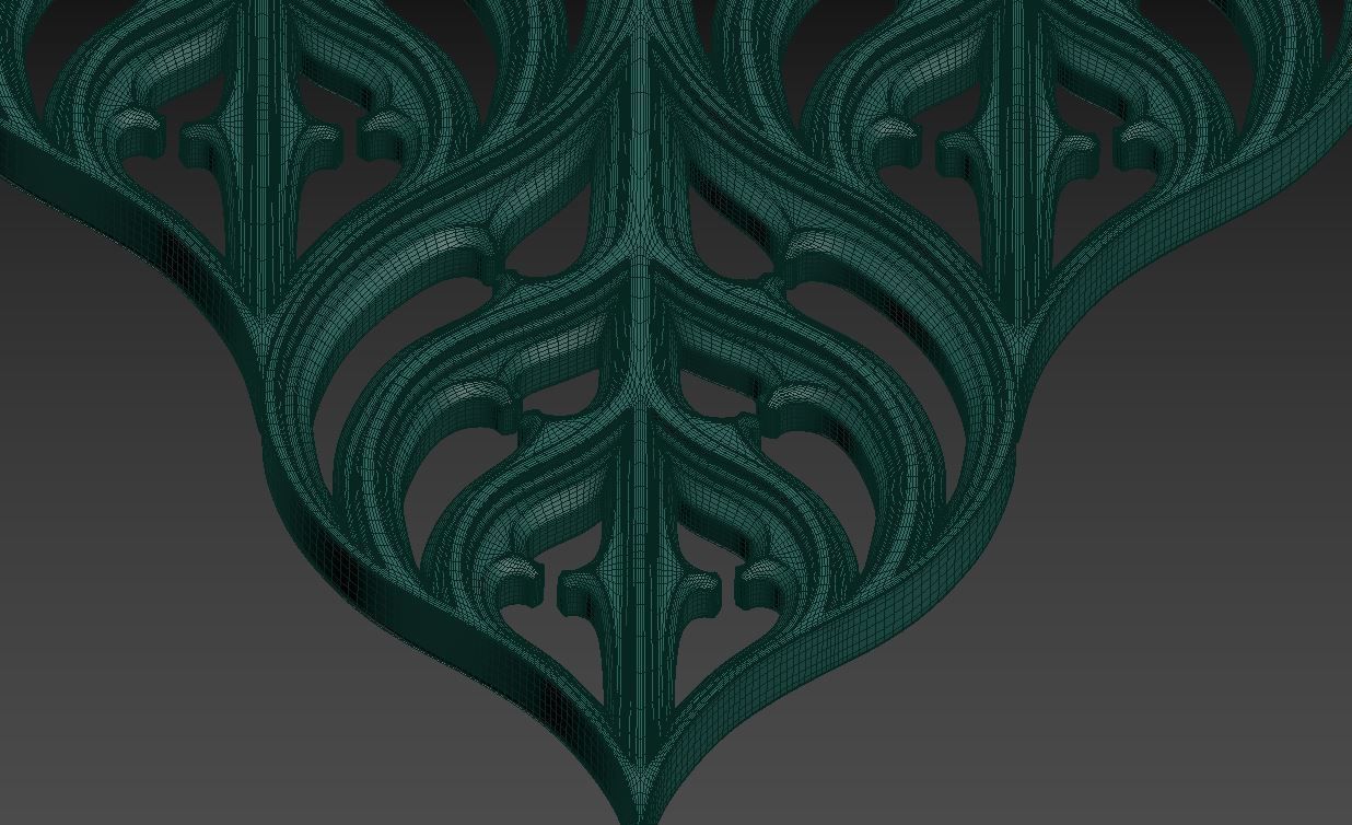 Seamless Gothic pattern 4 3D model 3D printable | CGTrader