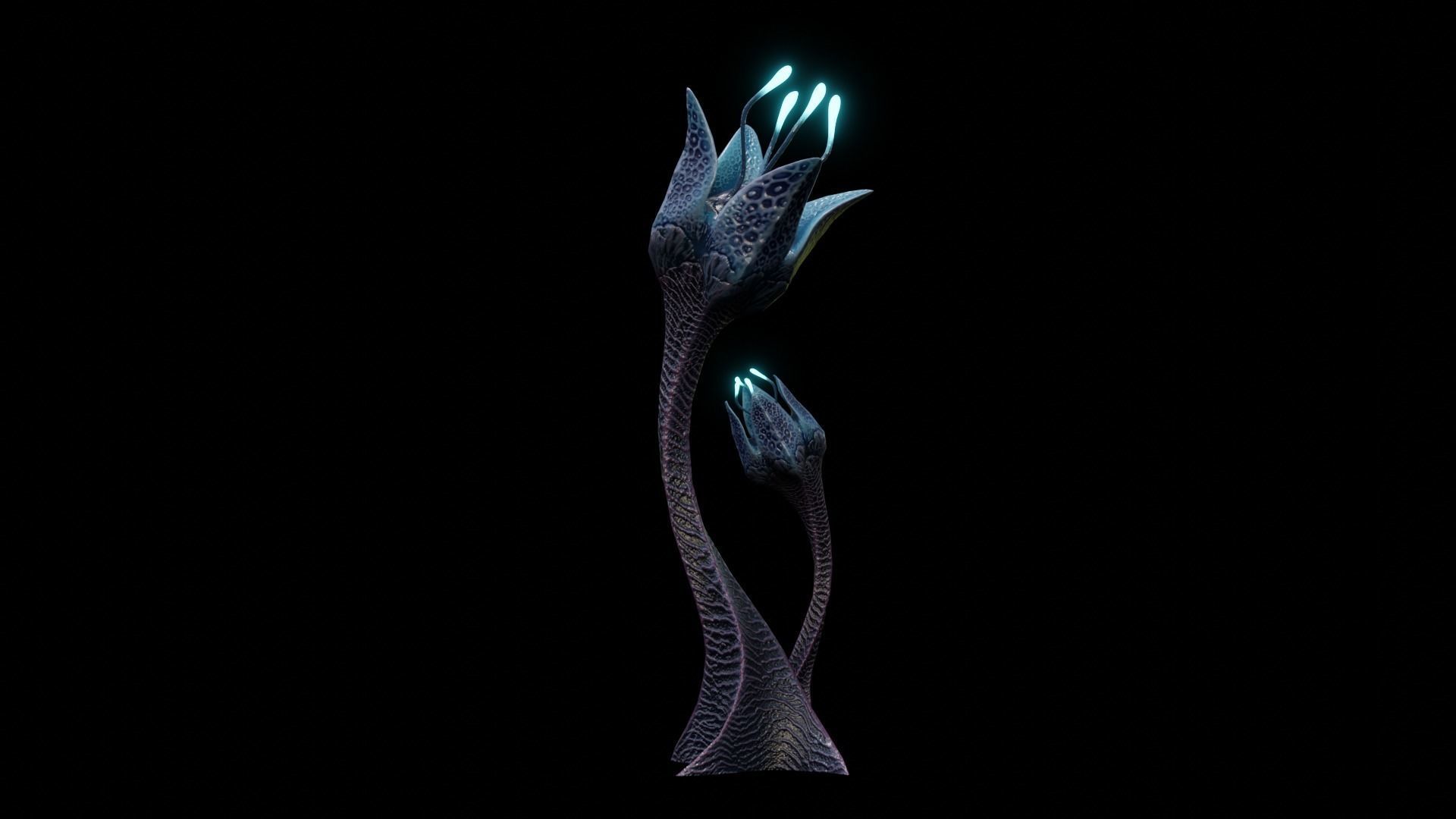3D model Alien Lily Flower VR / AR / low-poly | CGTrader